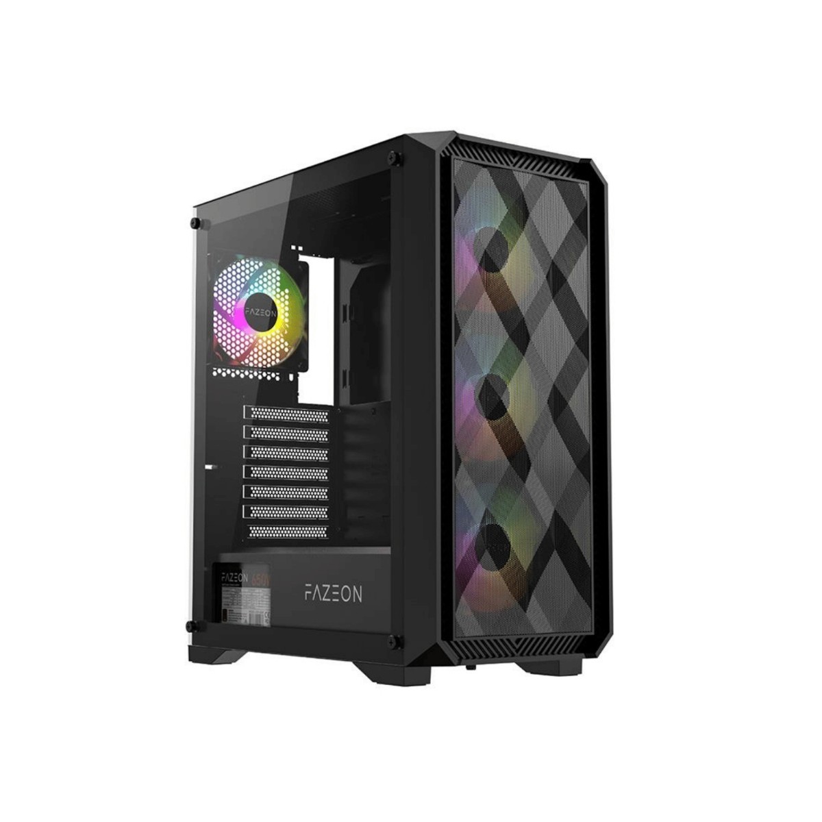 FAZEON F4E650BBM 650W 80 PLUS BRONZE MESH 4X120MM ARGB FANLI ATX KASA ...
